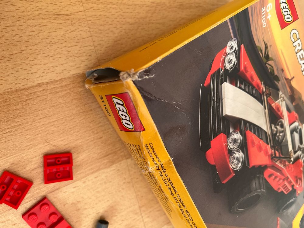 Lego Creator rotes Auto 3 in 1 Nr.31100 mit bauanleitung (Gebraucht) in ...