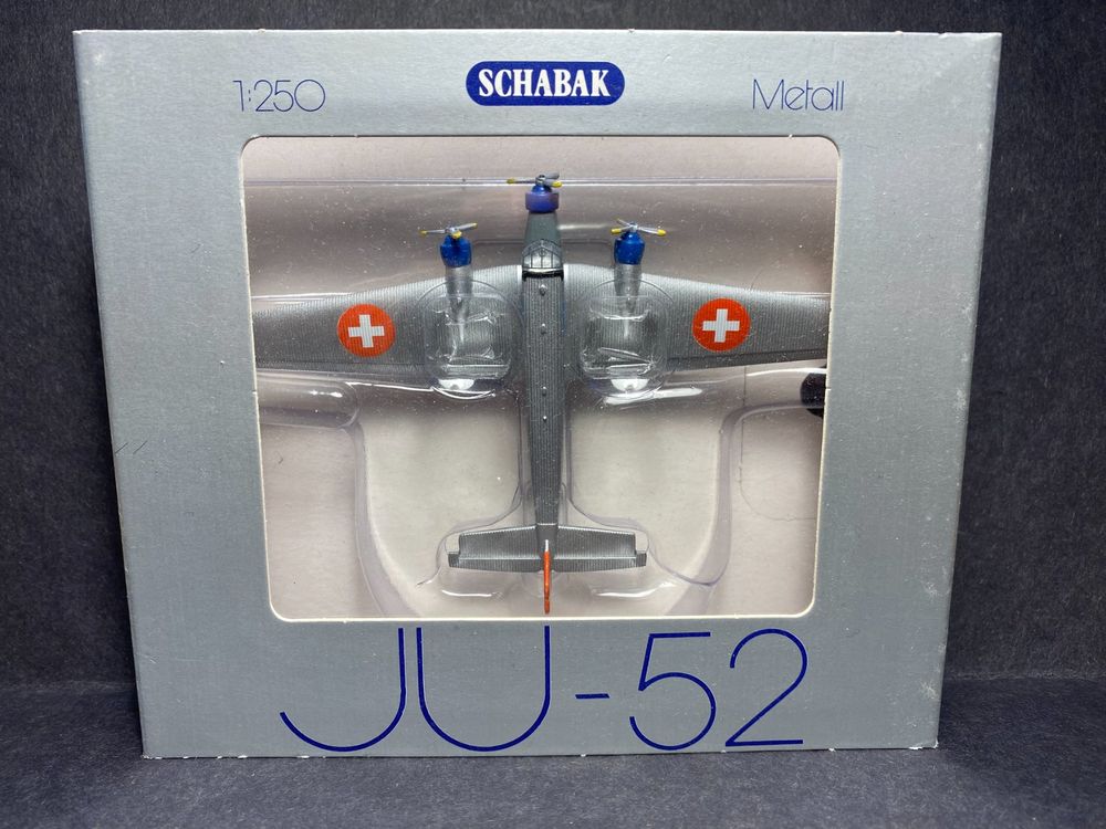 Junkers JU-52 JU-AIR - Metallmodell Schabak 1:250 OVP (Neu und ...