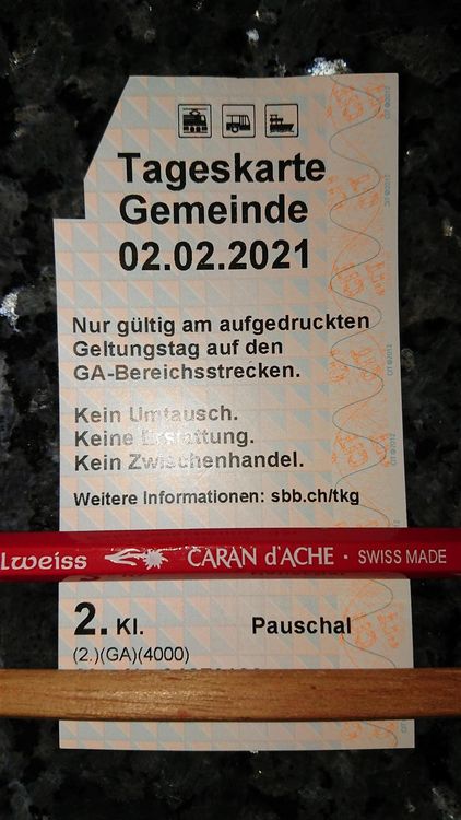 Tageskarte GA SBB für Di, 02. Feb. 2021 | Kaufen auf Ricardo