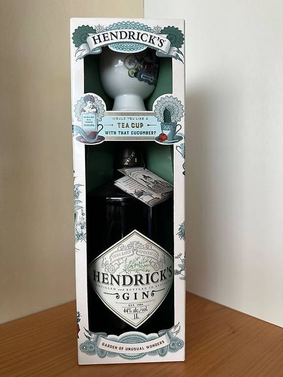 Gin Hendricks With Tea Cup, 44%, 1l (Gebraucht) in Orselina für CHF 69 ...