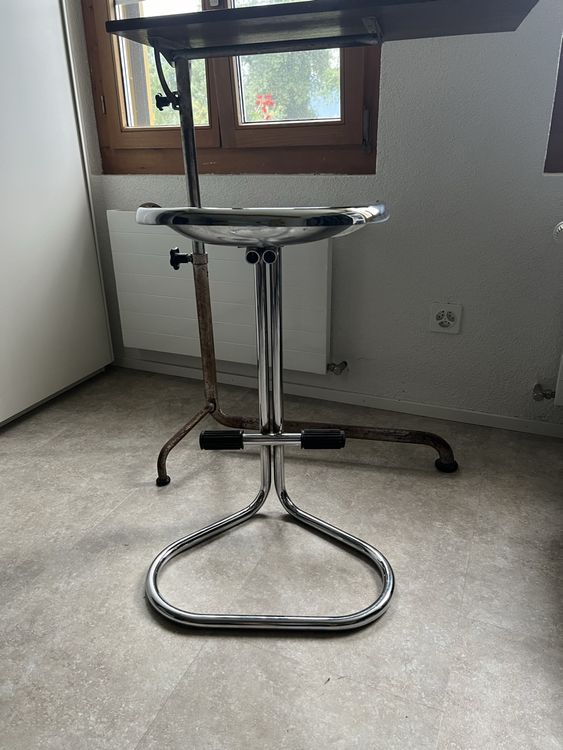 1960 Jahre Vintage Chrom Traktor Hocker von Rodney Kinsman (Gebraucht ...