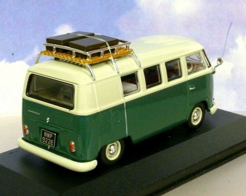 VW T1c Bus Kombi 1963-1967 dunkelgrün / weiss mit Dachträger (Neu und ...