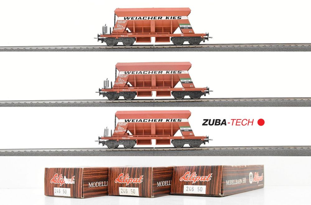 Liliput 3x 24650 Weiacher Kieswagen der SBB H0 WS mit OVP | Kaufen auf Ricardo