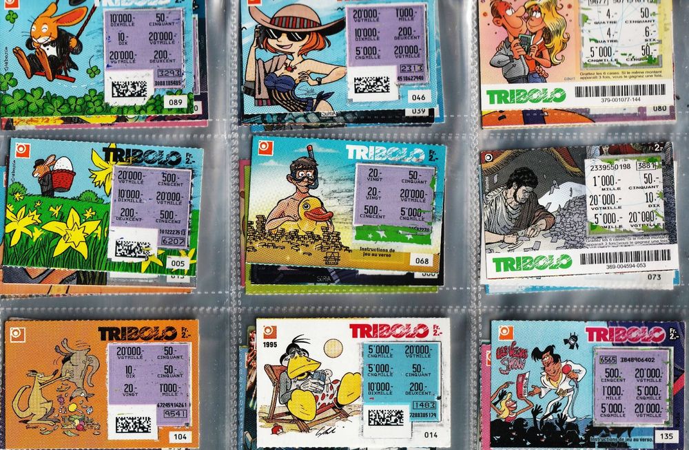 Classeur 111 Tribolo usagés différents pour collectionneur (Gebraucht ...