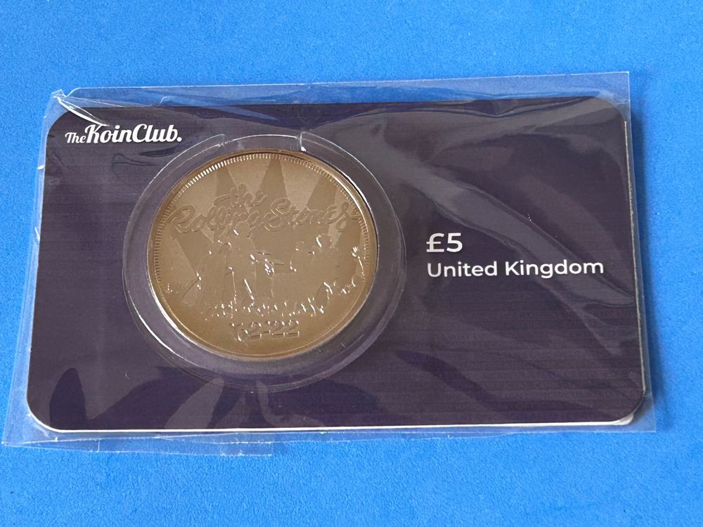 5 Pounds - The Rolling Stones 2022 Coin Card (Neu (gemäss Beschreibung ...