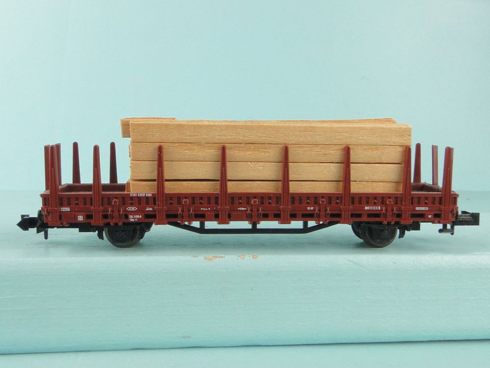 ROCO Spur N 2 X Rungenwagen mit Ladung | Kaufen auf Ricardo