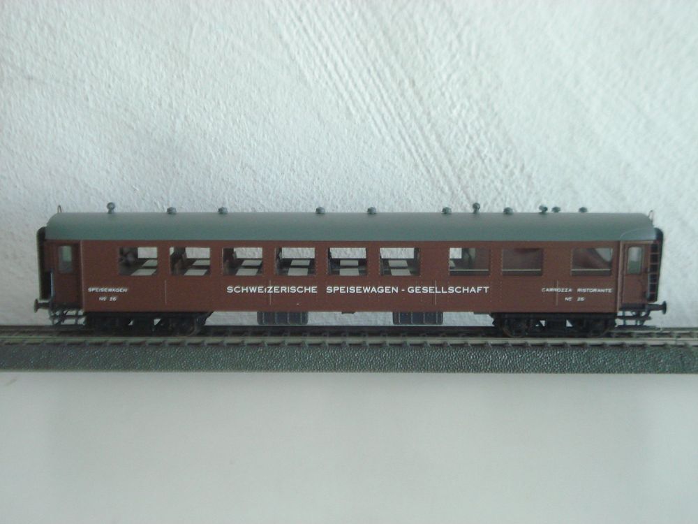 Born H0: Speisewagen 26 SSG historischer Zug, 1024-F, m. OVP (Gebraucht) in St.Gallen für CHF ...