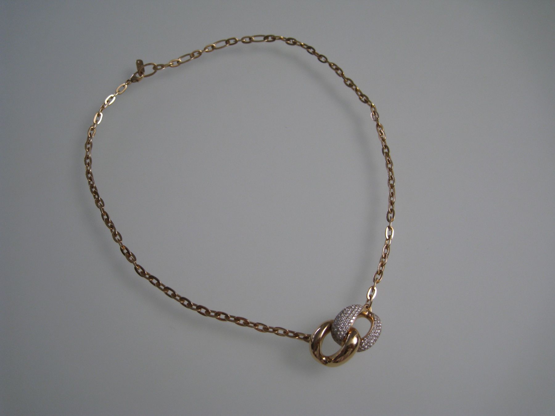 Collier Messika "Link" Grand modèle - Or rose et diamants. (Neuf (Voir ...