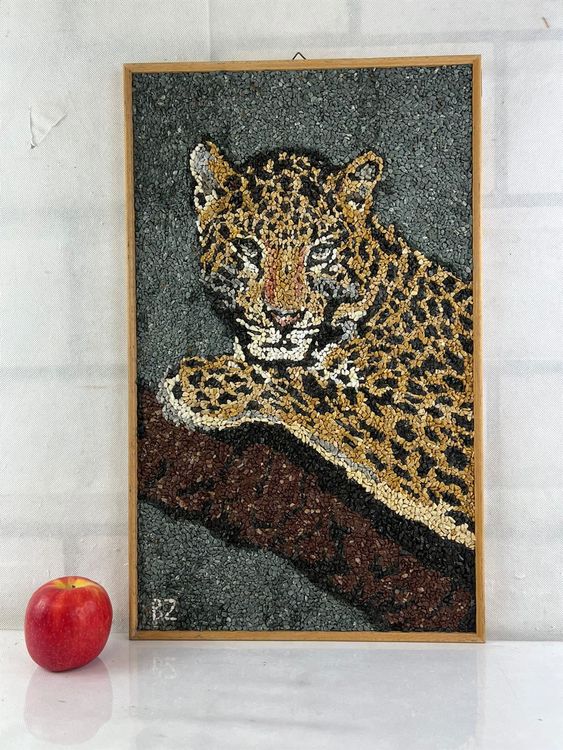 Leopard, Steinbild, Mosaik (Monogrammier (Gebraucht) in Neuhausen am ...
