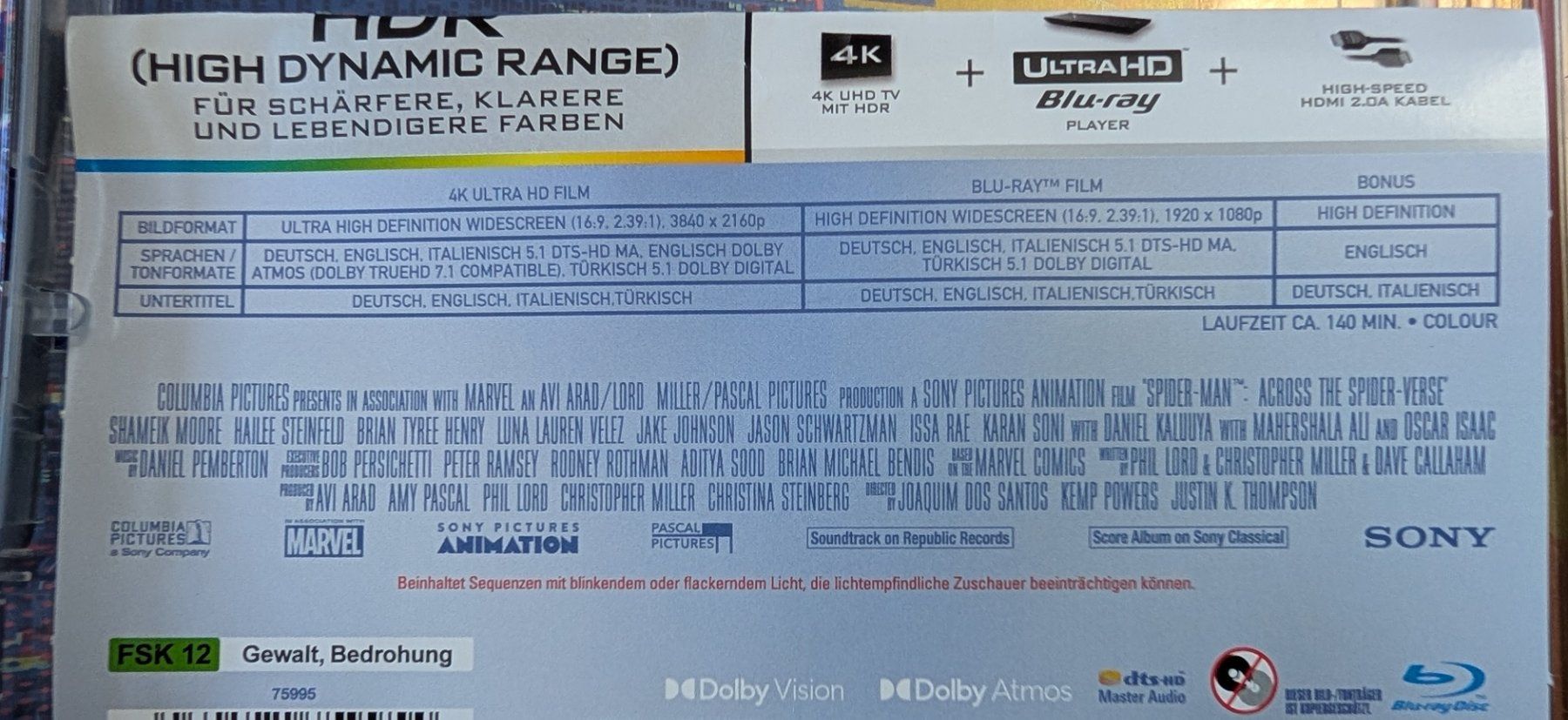Spider-Man: Across the Spider-Verse Steelbook 4K Blu-Ray (Gebraucht) in ...