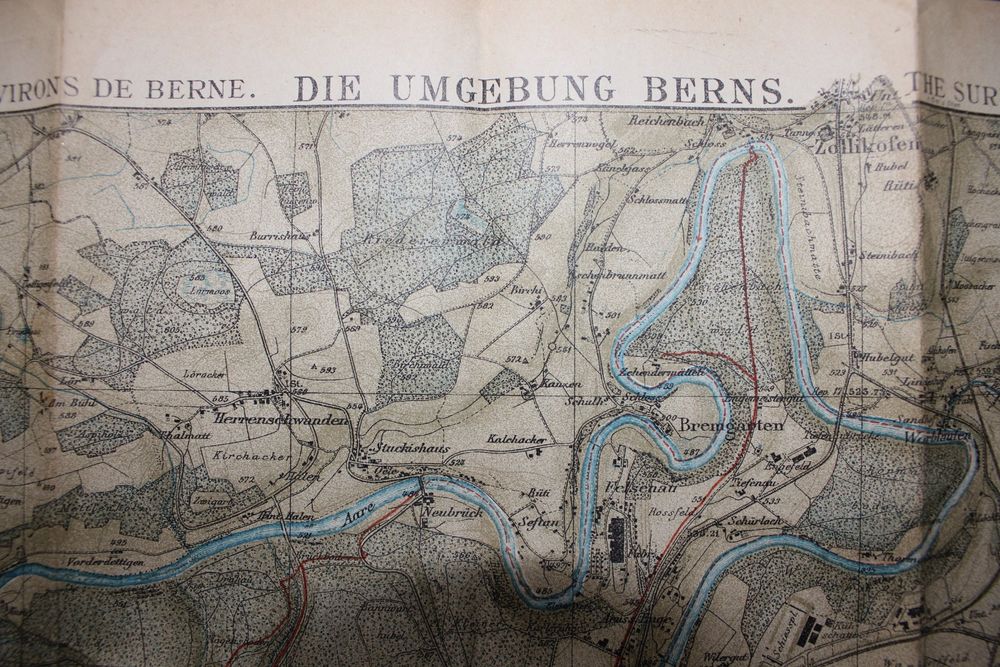 Landkarte Bern 1918 (Gebraucht) in Seewen SO für CHF 8 – mit Lieferung ...