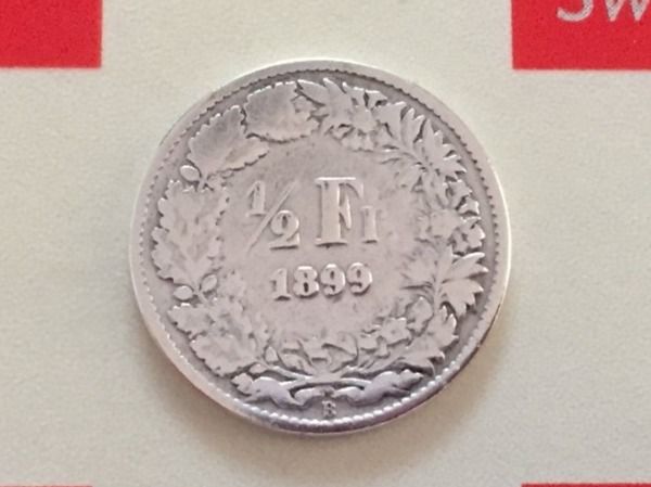 1/2 Franken 1899 -ss, selten nur 0,4 Mio! | Kaufen auf Ricardo