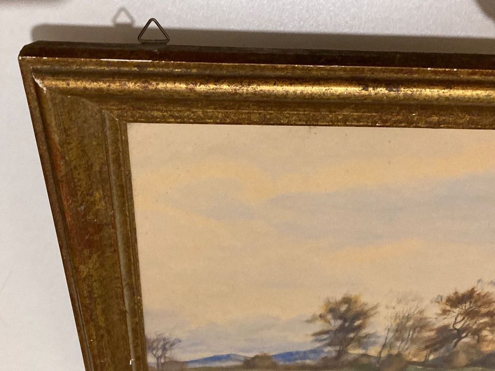 Rudolf Müller 1934 (1892-1972) Landschaft mit Wiese, Bäume (Gebraucht) in Hirzel für CHF 25 ...