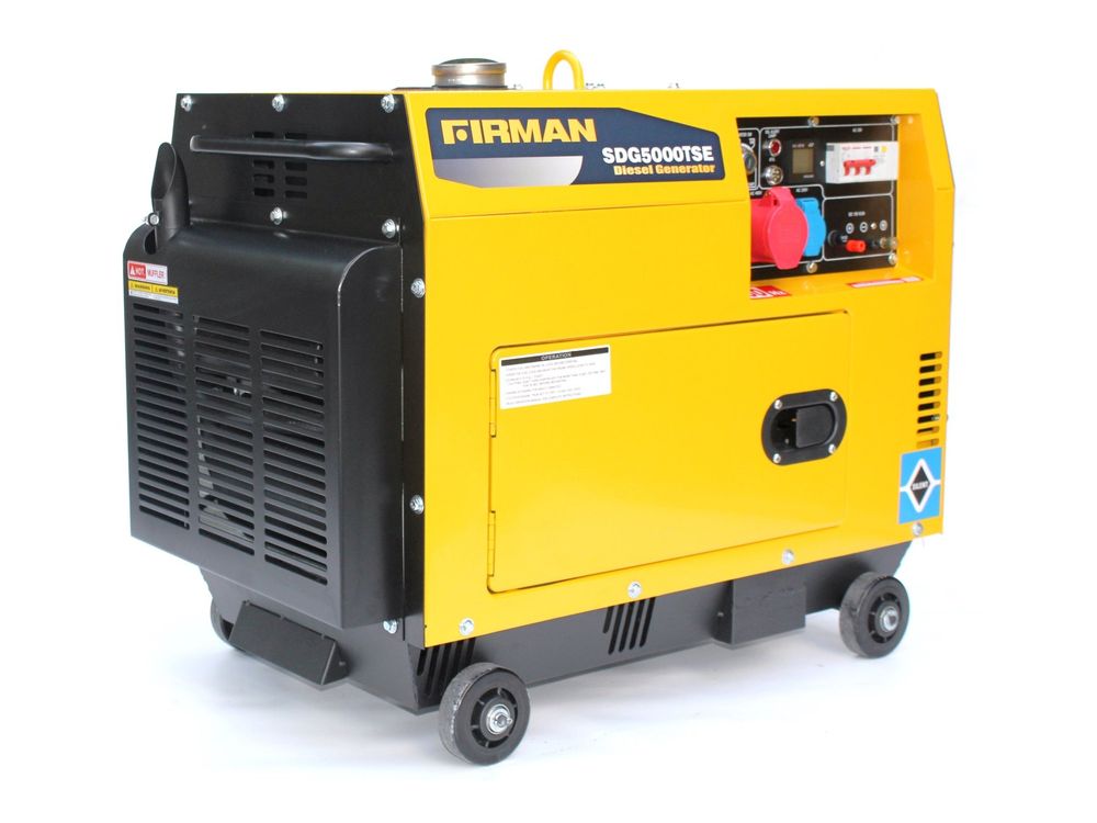 Firman SDG5000TSE - Diesel Generator mit 4500 Watt 3-Phasen (Neu und ...