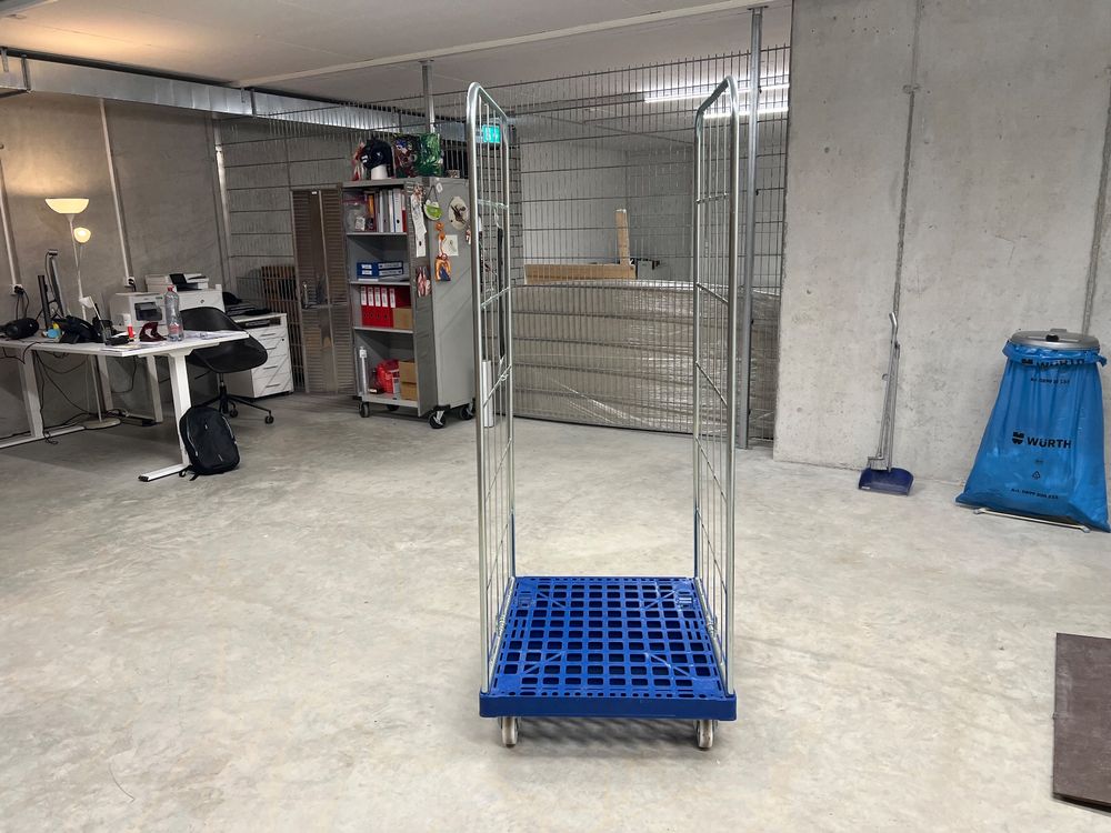 Kaiserkraft Roller container with plastic roller plate (Gebraucht) in ...