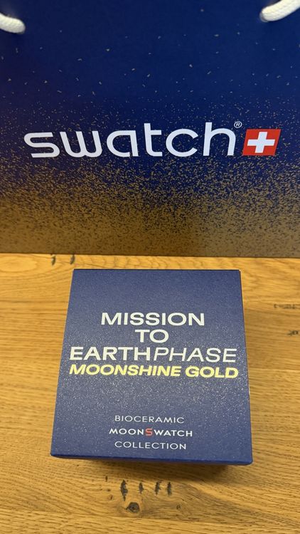 Omega x Swatch Moonswatch Mission to Moonshine Gold (Neu und ...
