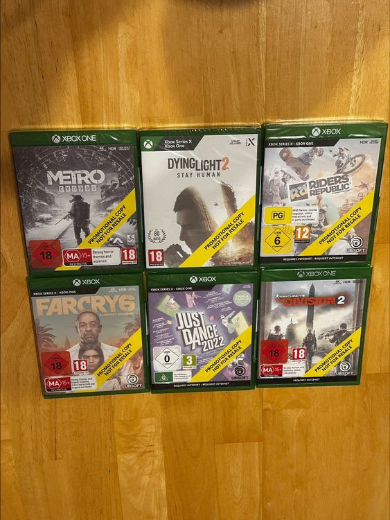 XBOX ONE Promospiele 6 Stück Originalverpackt mit Folie | Kaufen auf ...