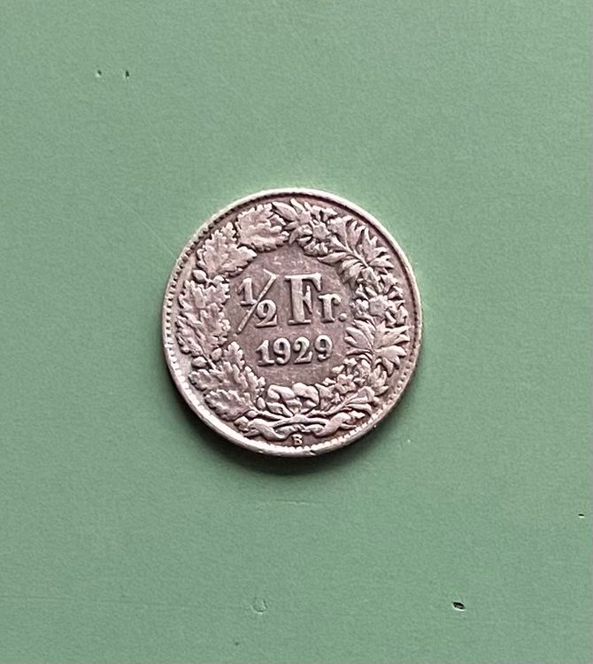 Schweizer 50 Rappen 1929, silber | Kaufen auf Ricardo