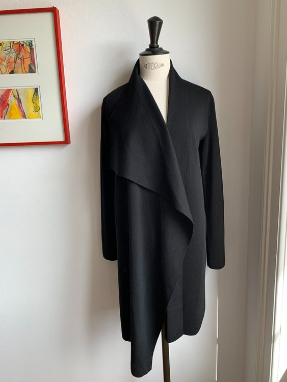 A-K-R-I-S: Exklusive schwarze asymmetrische Strick-Jacke, 36 | Kaufen ...