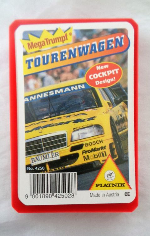 Auto Quartett - Tourenwagen / Piatnik mit 32 Karten (Gebraucht) in ...