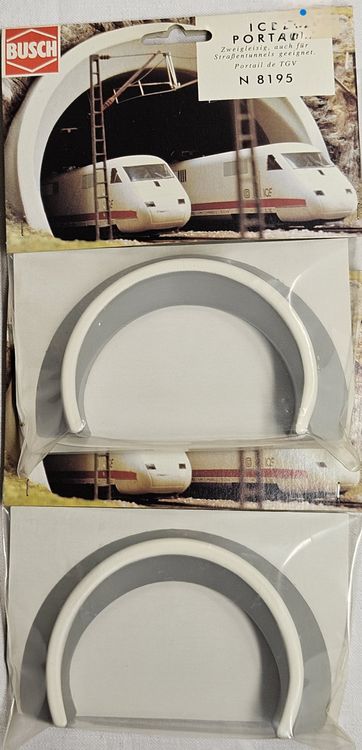 Busch 8195 Spur N 2 Stück ICE-Tunnelportale für die Neuzeit (Neu und ...