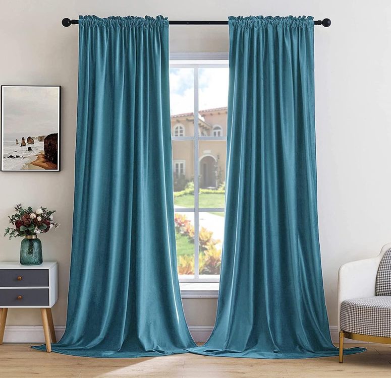 Vorhänge Samt Luxus 2 Stück BxH 140x225cm (Neu und originalverpackt) in ...