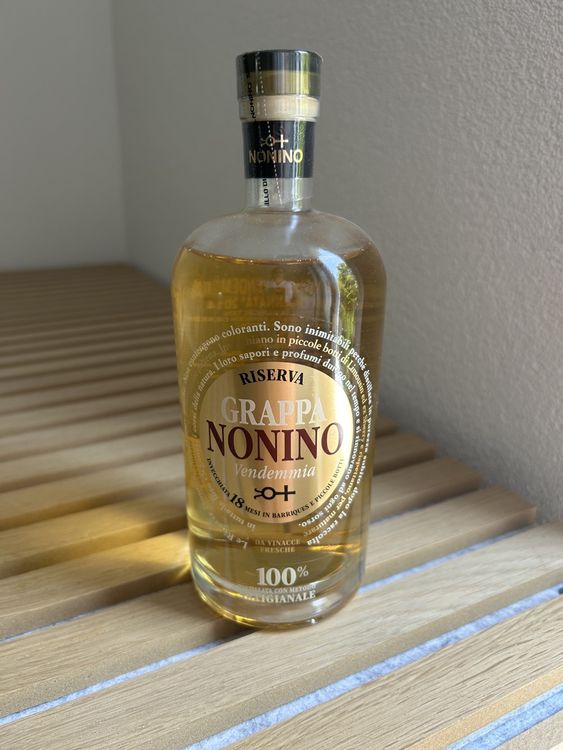 Grappa Nonino Riserva Vendemmia (Neu und originalverpackt) in Orpund ...