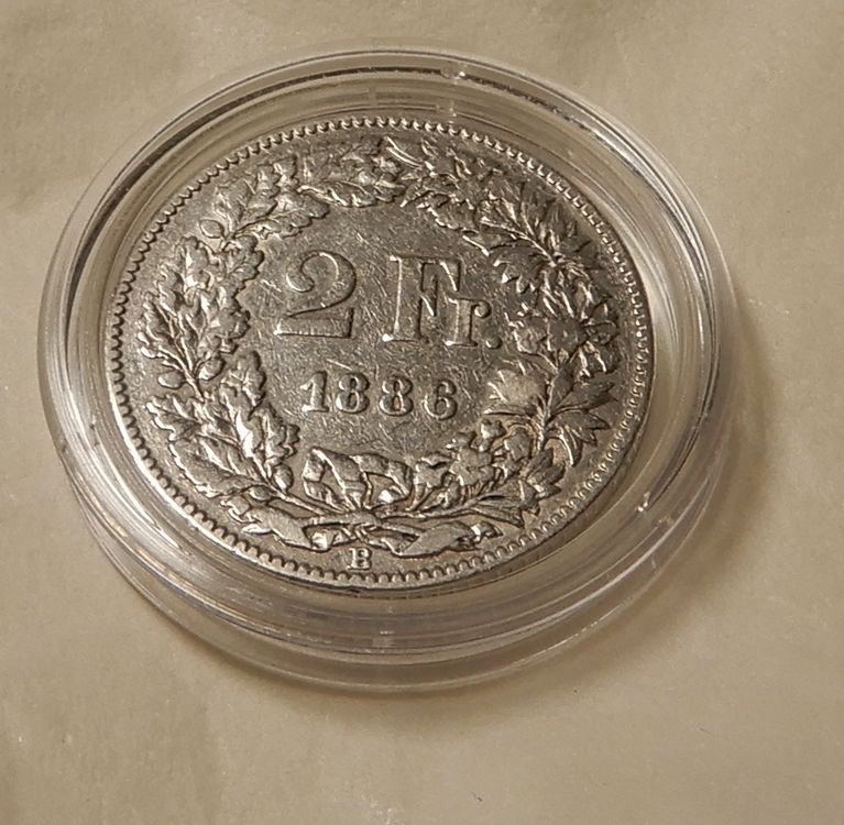 Silber 2 Fr 1886 | Kaufen auf Ricardo
