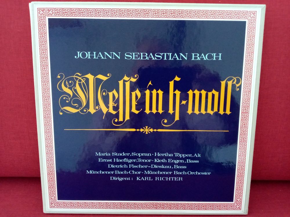 BACH: h-moll-Messe, STADER, HAEFLIGER; RICHTER, 3LP, wie neu | Kaufen ...