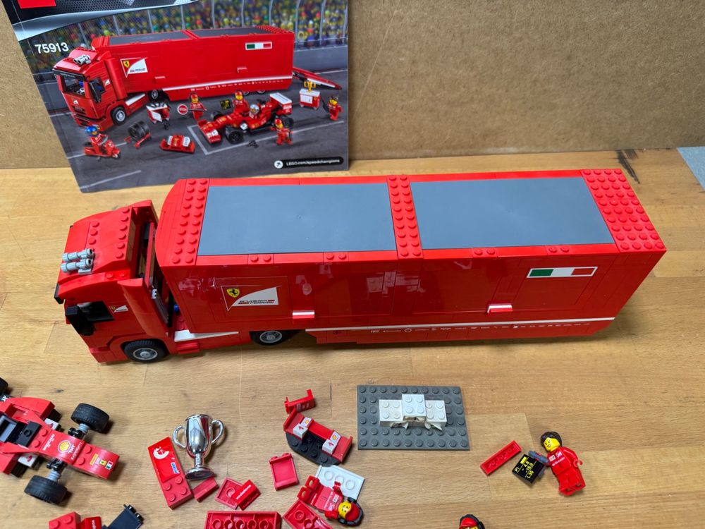 Lego 75913 Speed Champions F14 T & Scuderia Ferrari Truck (Gebraucht ...