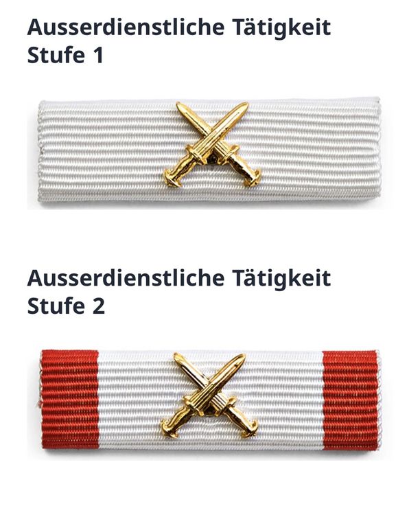 2 X Ribbons Ausserdienstliche Tätigkeit (Neu (gemäss Beschreibung)) in ...