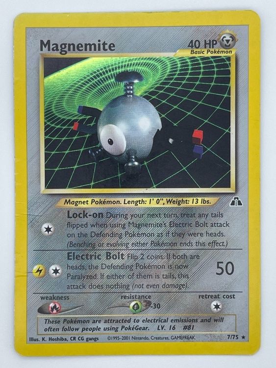 Magnemite 7/75 Holo Rare Pokémon Neo Discovery (Neu (gemäss ...