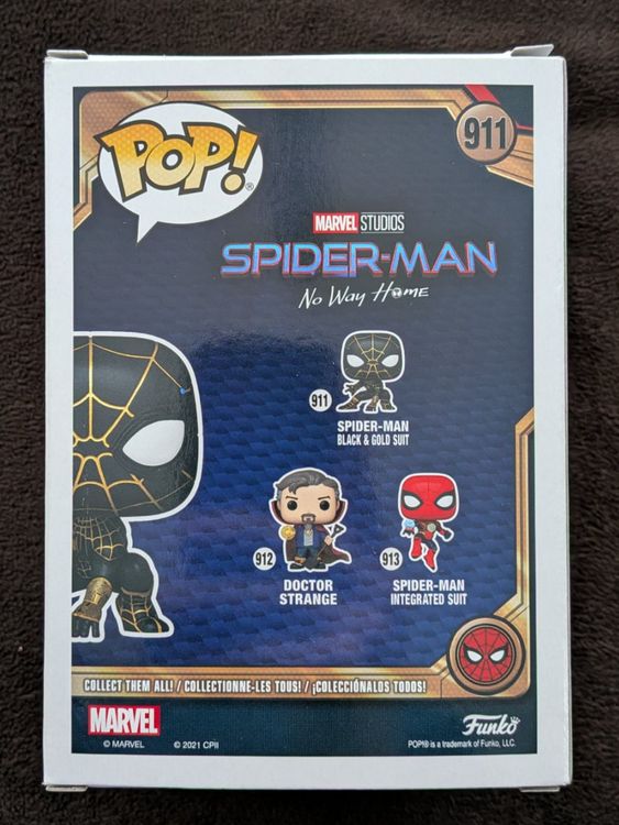 Funko Pop! Spider-Man Black & Gold Suit #911 (Neu und originalverpackt ...