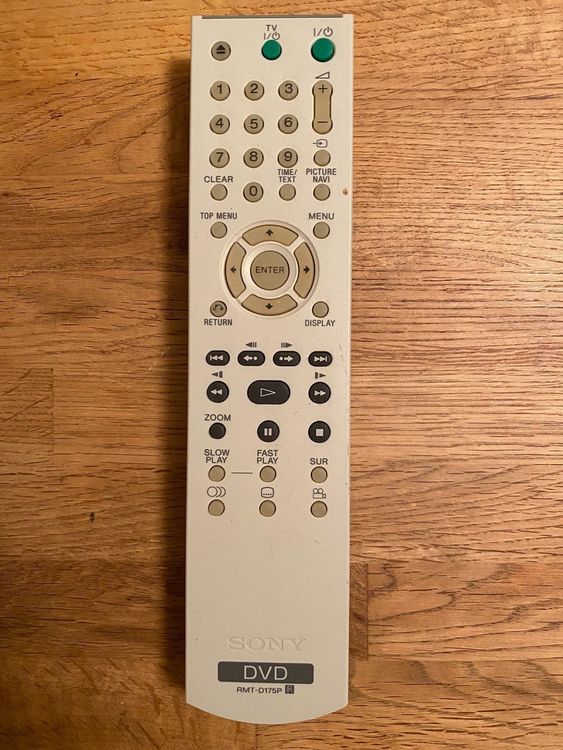 SONY - DVD/TV Remote Control (Gebraucht) in für CHF 4 – mit Lieferung ...