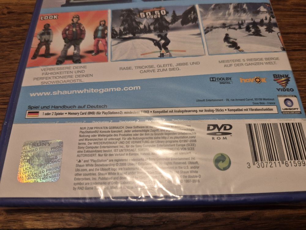 Shaun White Snowboarding (Playstation 2 - PS2) NEU und OVP (Neu und ...