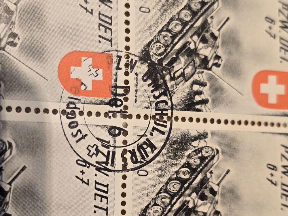 Bloc de timbres 1940 PzW Det 6+7 (D'occasion) à versoix pour CHF 20 ...