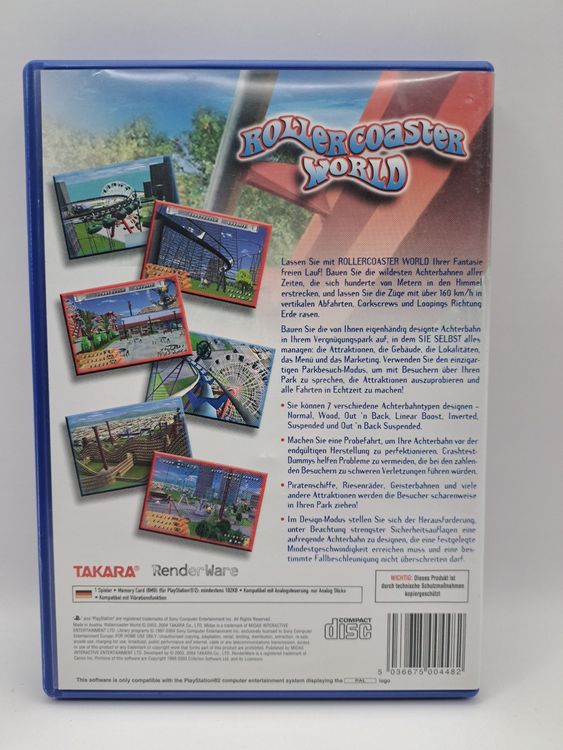 Roller Coaster World (Playstation 2/PS2) (Gebraucht) in Balgach für CHF ...