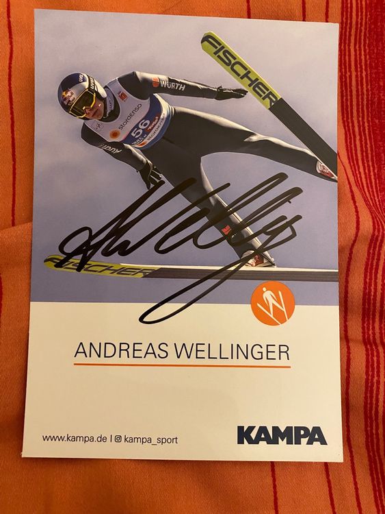Autogrammkarte Andreas Wellinger handsigniert (Gebraucht) in Rüschlikon für CHF 1 – mit ...
