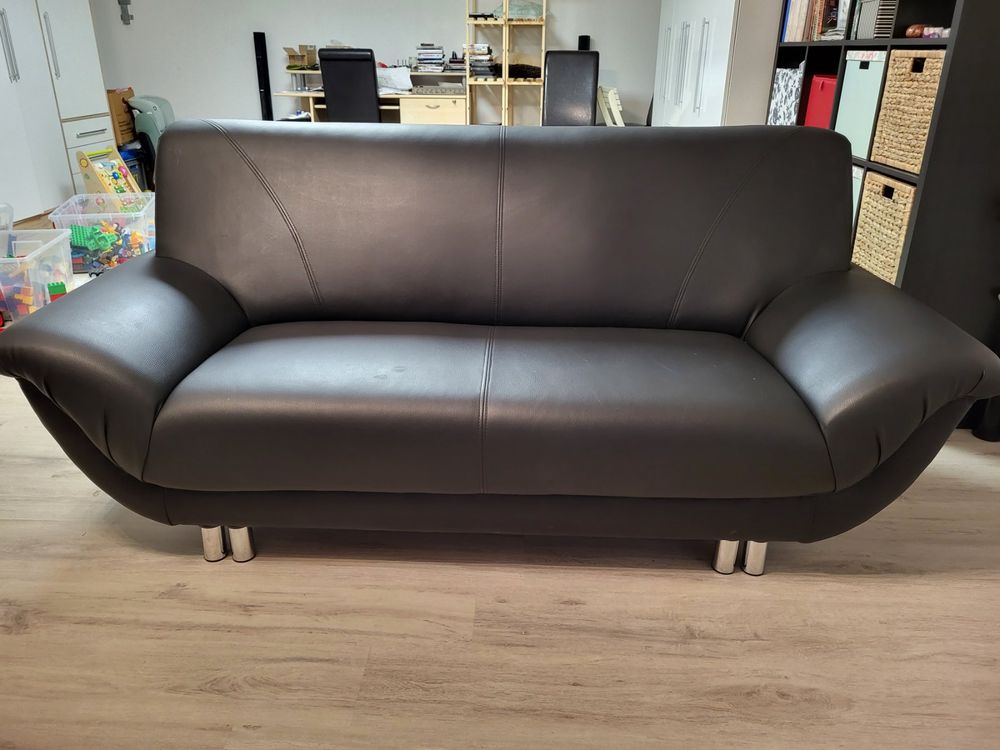 Schönes bequemes Ledersofa Zweiteilig | Kaufen auf Ricardo