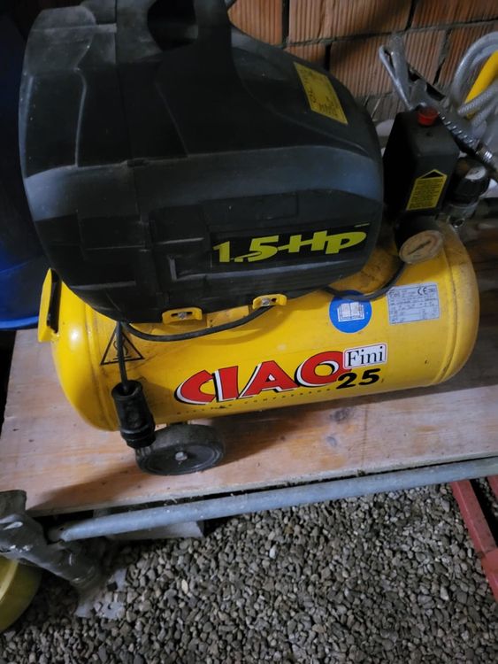 Compressore aria Ciao Fini 25 litri 1.5Hp usato (Gebraucht) in Roveredo GR für CHF 75 – nur ...