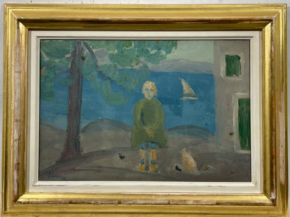 Ernesto Schiess (1872-1919) grosses Gemälde Frühwerk (Gebraucht) in ...