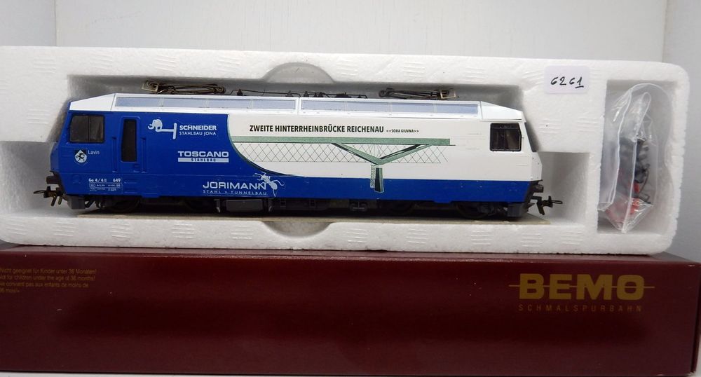 Hom- Bemo - RhB "Rhätische Bahn"- Loc Ge 4/4 III 649" Lavin" (Gebraucht ...