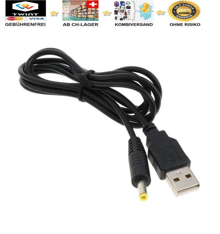 USB Ladekabel PSP 1000 / 2000 / 3000 Fat Stromkabel Ladegerä (Neu und originalverpackt) in Buchs ...