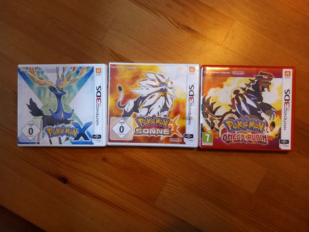 Pokemon Nitendo DS-Spiele (Rubin,Sonne und Pokemon X) | Kaufen auf Ricardo