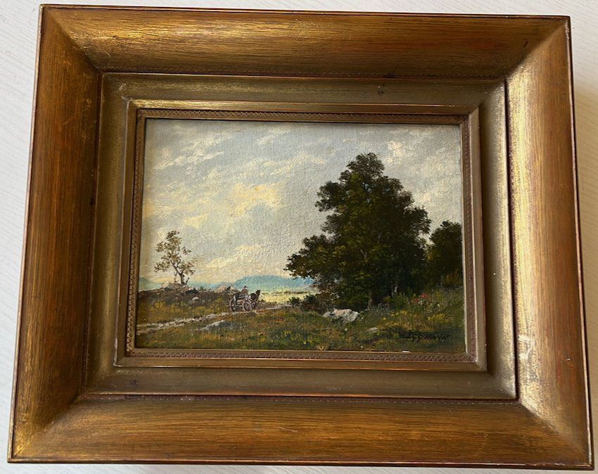 Gemälde, am Genfersee, signiert Walter Eggimann (ID S112) | Kaufen auf Ricardo