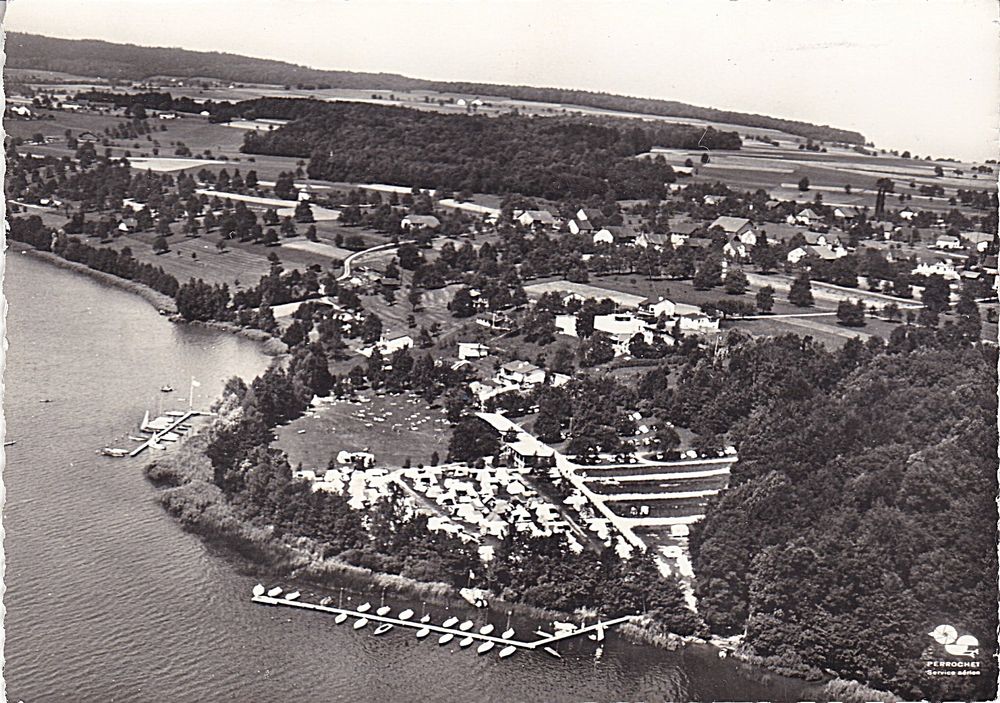 Tennwil am Hallwilersee mit Arbeiterstrandbad. (Gebraucht) in für CHF 3 ...