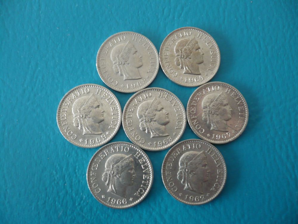 5 Rappen Stücke der 1960er Jahre | Kaufen auf Ricardo