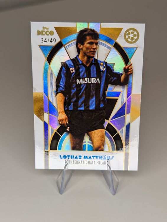 Lothar Matthäus Topps Deco Card FC Inter Mailand 34/49 (Neu (gemäss ...