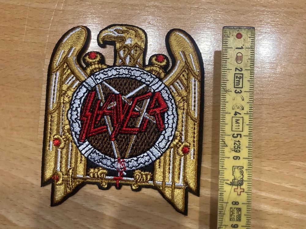 Slayer - Patch Sticker Aufnäher Rock Punk Metal 4 (Neu (gemäss Beschreibung)) in Horn für CHF 5. ...