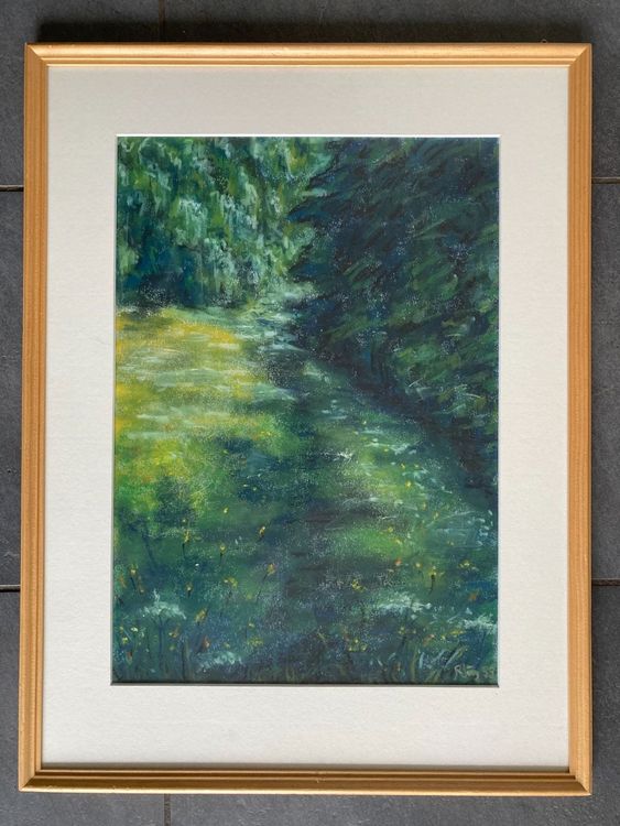 GEMÄLDE BILD LANDSCHAFT WALD WIESE | Kaufen auf Ricardo